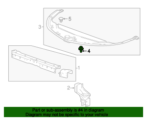 2013-2020 GM Engine Compartment Sight Shield Retainer 11611678 GM ...