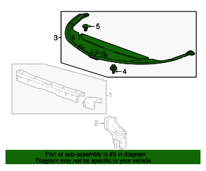 2014-2020 Chevrolet Impala Front Compartment Front Sight Shield ...