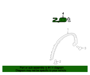 63891-5DC0A - Fender Emblem 2017-2019 Infiniti QX30 | AutoNationParts.com