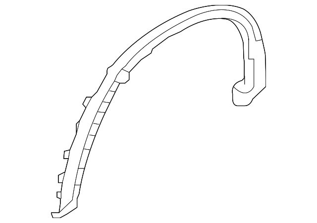 63861-5DA0A (638615da0a) - 2017-2019 Infiniti QX30 Wheel Opening ...