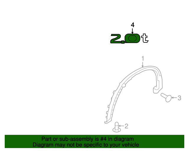 63891-5DC0A - Fender Emblem 2017-2019 Infiniti QX30 | AutoNationParts.com