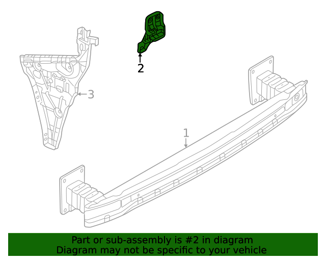 2022-2024 Audi Bumper Cover Catch 8Y5-807-740 | Audi USA Parts