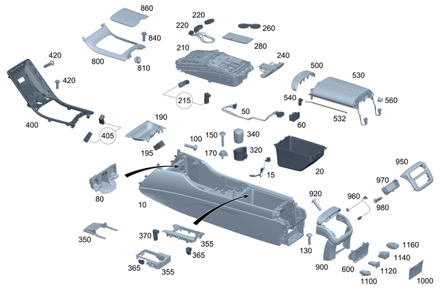 2021-2024 Mercedes-Benz Trim Molding 223-680-60-07 | MB OEM Parts