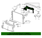 2019-2022 Chevrolet Malibu Radiator Air Upper Deflector 84075637 GM ...