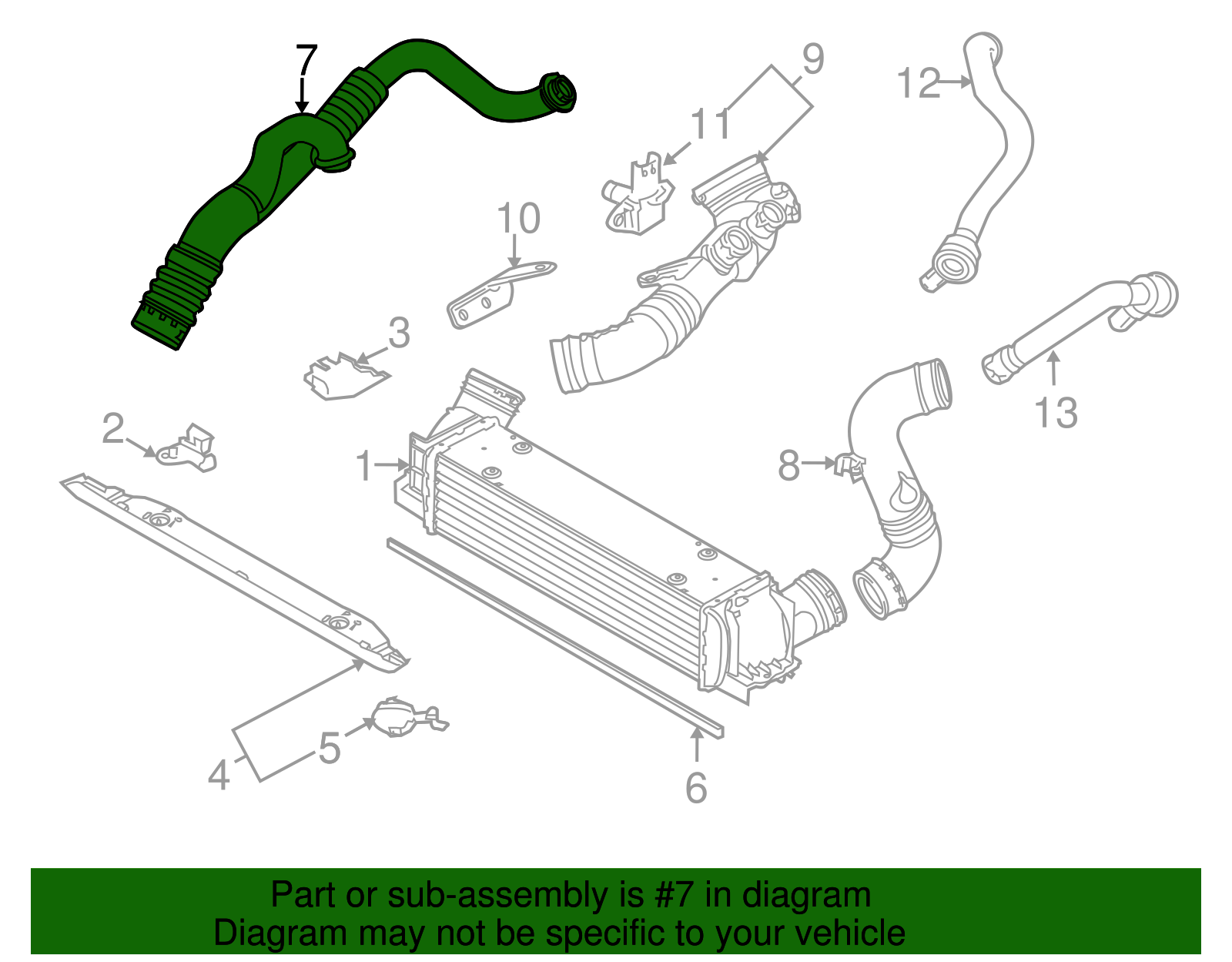 13717599293 - 2011-2015 BMW Air Duct (13-71-7-599-293) | Parts ...