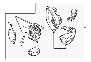 76258-TVA-A42 - Mirror Assembly 2018-2022 Honda Accord | Toronto Honda ...