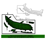 2016-2018 Chevrolet Camaro Front Lower Grille 84102026 GM ...