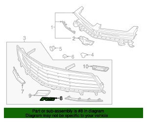 2016-2024 Chevrolet Camaro Exterior Trim Emblems (Replaces Part Number ...