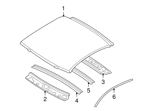 Roof & Components for 2007 Mitsubishi Eclipse | MitsubishiParts.com