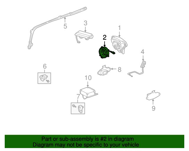 84306-60050 - Clock Spring 1998-2005 Lexus | Lexus Parts Outlet