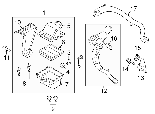 2015-2020 Ford F-150 Inlet Tube FL3Z-9C623-E | Blue Springs Ford Parts