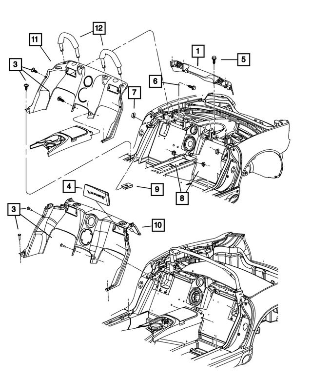 2003-2010 Dodge Viper Bulkhead Sport Hoop, Left TS39DX9AB | Mopar eStore