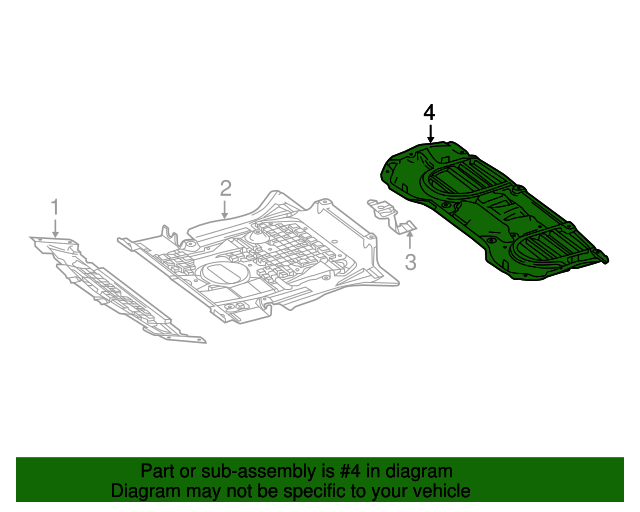 2012-2016 Mercedes-Benz Rear Shield 166-520-03-23 | MB OEM Parts