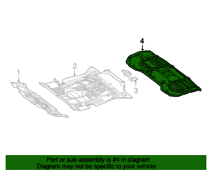 166-520-03-23 - Rear Shield 2012-2016 Mercedes-Benz | Mercedes-Benz USA ...