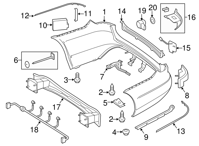 2009-2018 Mercedes-Benz Basic Carrier For Bumper 212-885-08-65 ...
