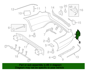 2009-2018 Mercedes-Benz Basic Carrier For Bumper 212-885-08-65 ...