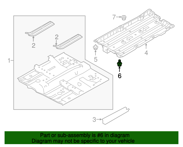 2011-2023 Mitsubishi Drive Motor Battery Pack Charging Port Door Bolt ...