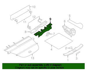 84904-5AA2A - Mat 2015-2024 Nissan Murano | Nissan Parts & Accessories ...