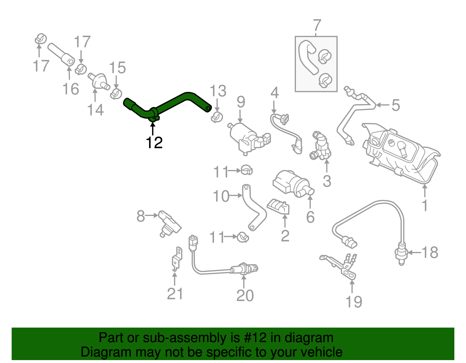 28912-3L010 - PCV Hose 2018-2023 Kia | Kia.Parts Store