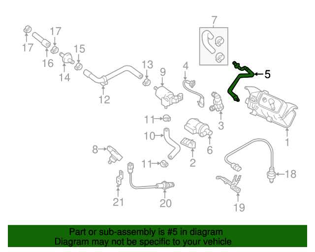 31475-J5550 - Canister Hose 2022-2023 Kia Stinger | Kia.Parts Store
