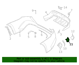 Genuine Bumper Cover Support Rail Bracket for 2021-2023 Mercedes-Benz ...