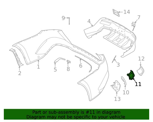 2021-2023 Mercedes-Benz GLE 53 AMG® Bumper Cover Support Rail Bracket ...