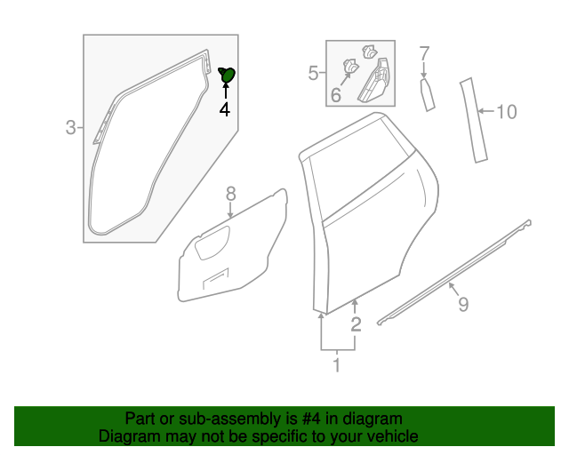 80850-1KA0C - Door Weather-Strip Clip 2013-2017 Nissan Juke | Nissan ...
