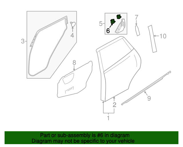 2011-2017 Nissan Juke Corner Cover Clip 80287-1KA0A | OEM Parts Online
