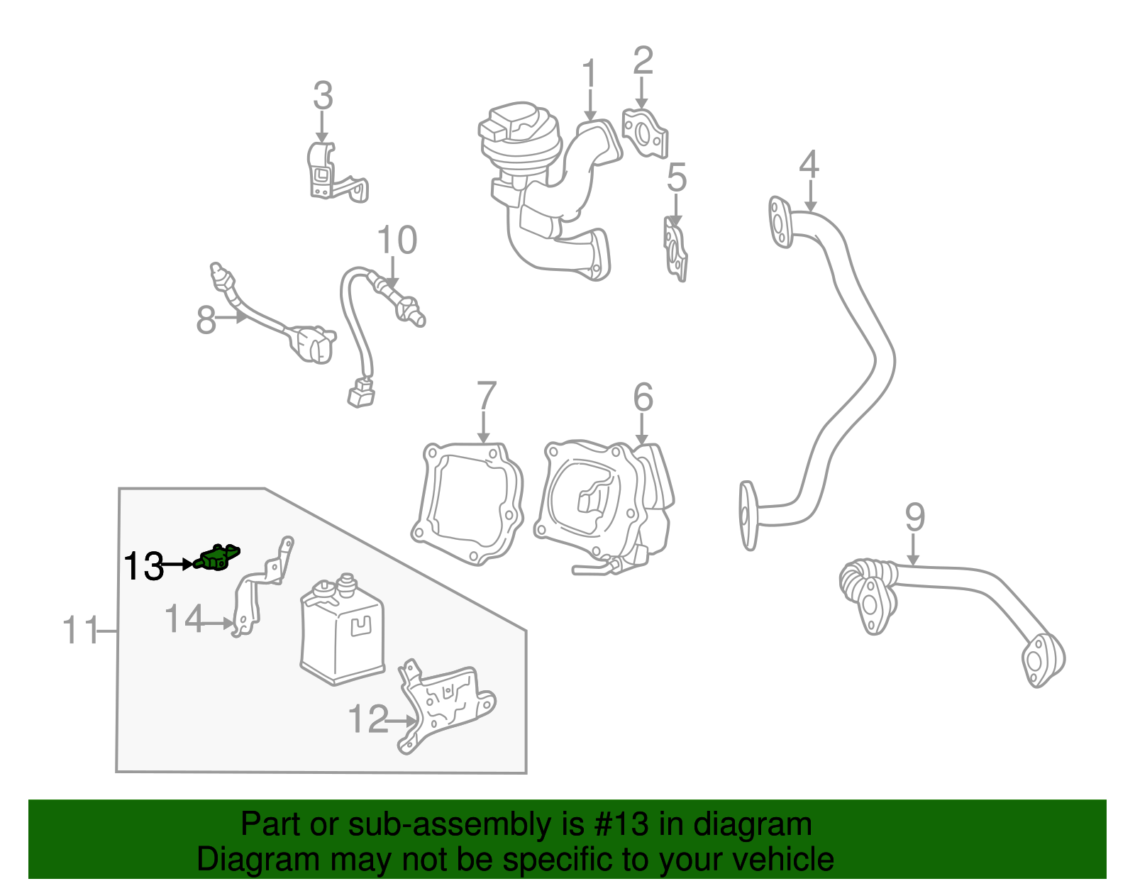 Genuine Toyota Vacuum Valve part# 90910-12174 for 1997-2003 Toyota ...