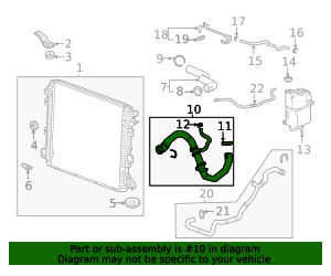 Radiator Outlet Hose 85119169 | QuirkParts
