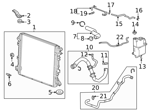 Radiator Surge Tank Outlet Hose 85119168 | TascaParts.com