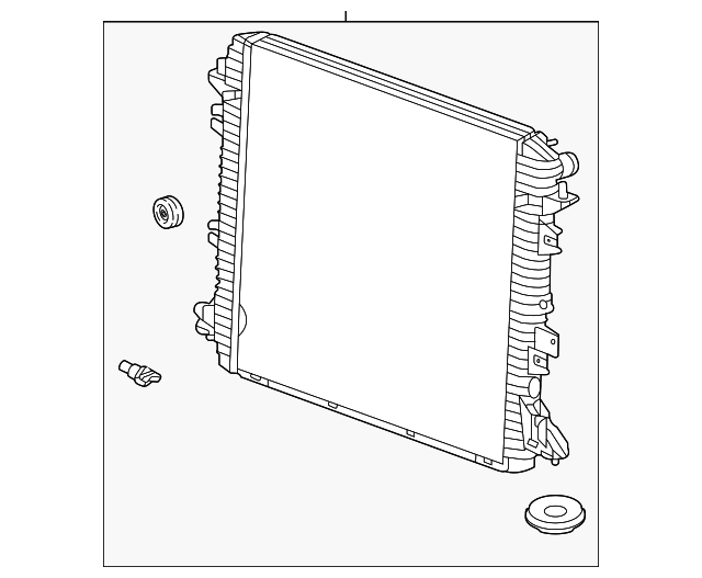 2020-2022 GM Engine Radiator 84799449 | TascaParts.com