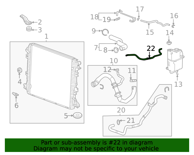 2020-2024 GM Inlet Hose 85584374 GM | GMPartsDirect.com