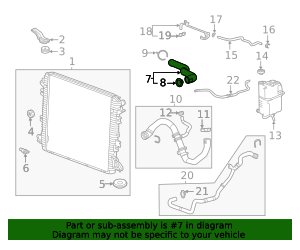 2020-2023 GM Radiator Inlet Hose 85122989 GM | GMPartsDirect.com