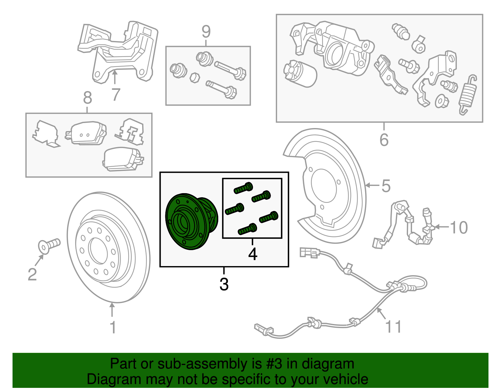 2016-2025 GM Hub Assembly 13543412 | Capital Chevy Parts