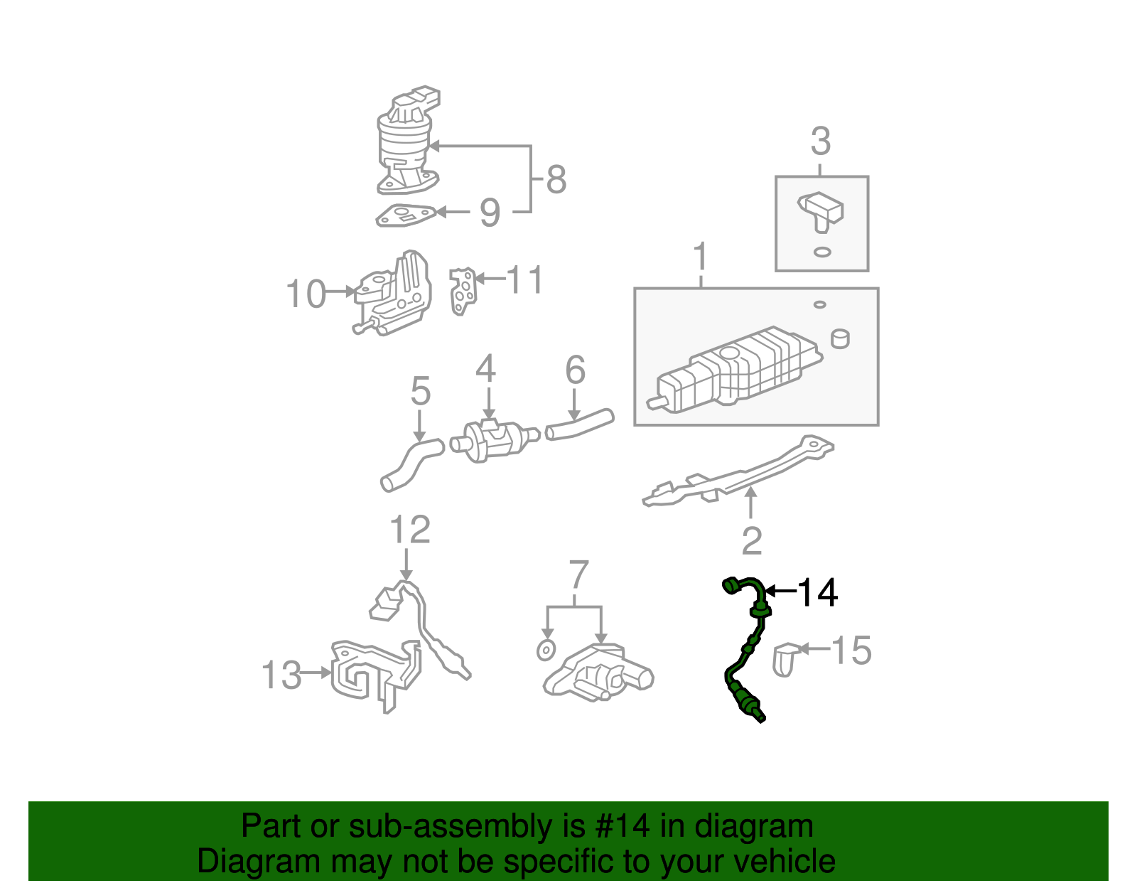 36532-RME-A01 - 2007-2008 Honda Fit - Sensor Middle Oxygen | All ...