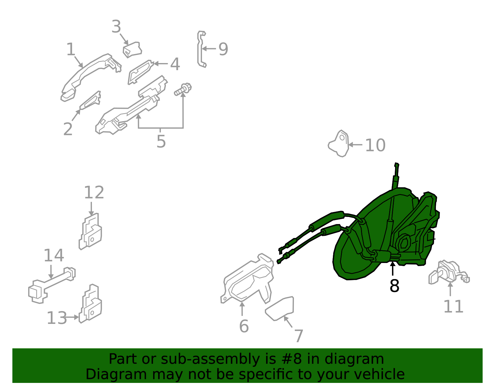 2019-2025 Nissan Altima Door Lock Actuator Motor 80501-9HE1C | Nissan ...