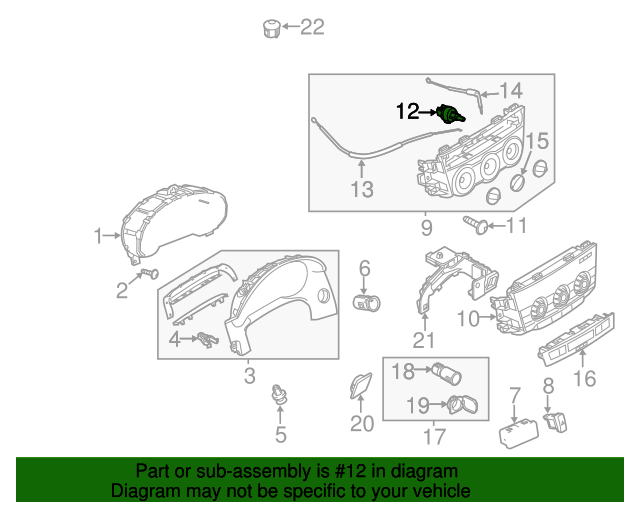KD45-61-200 - HVAC Blower Control Switch 2013-2017 Mazda ...