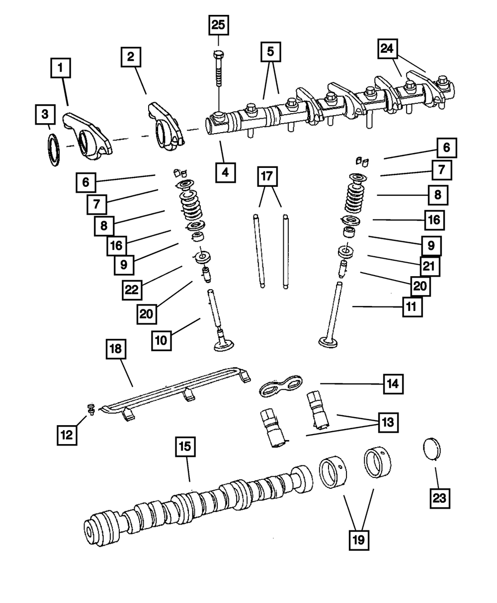 2001-2011 Mopar Engine Camshaft 4781061AA | Mopar.com National eStore