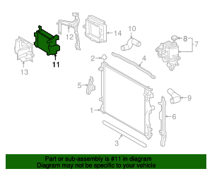 2018-2021 Lexus LS500 Radiator 16400-31B30 | OEM Parts Online