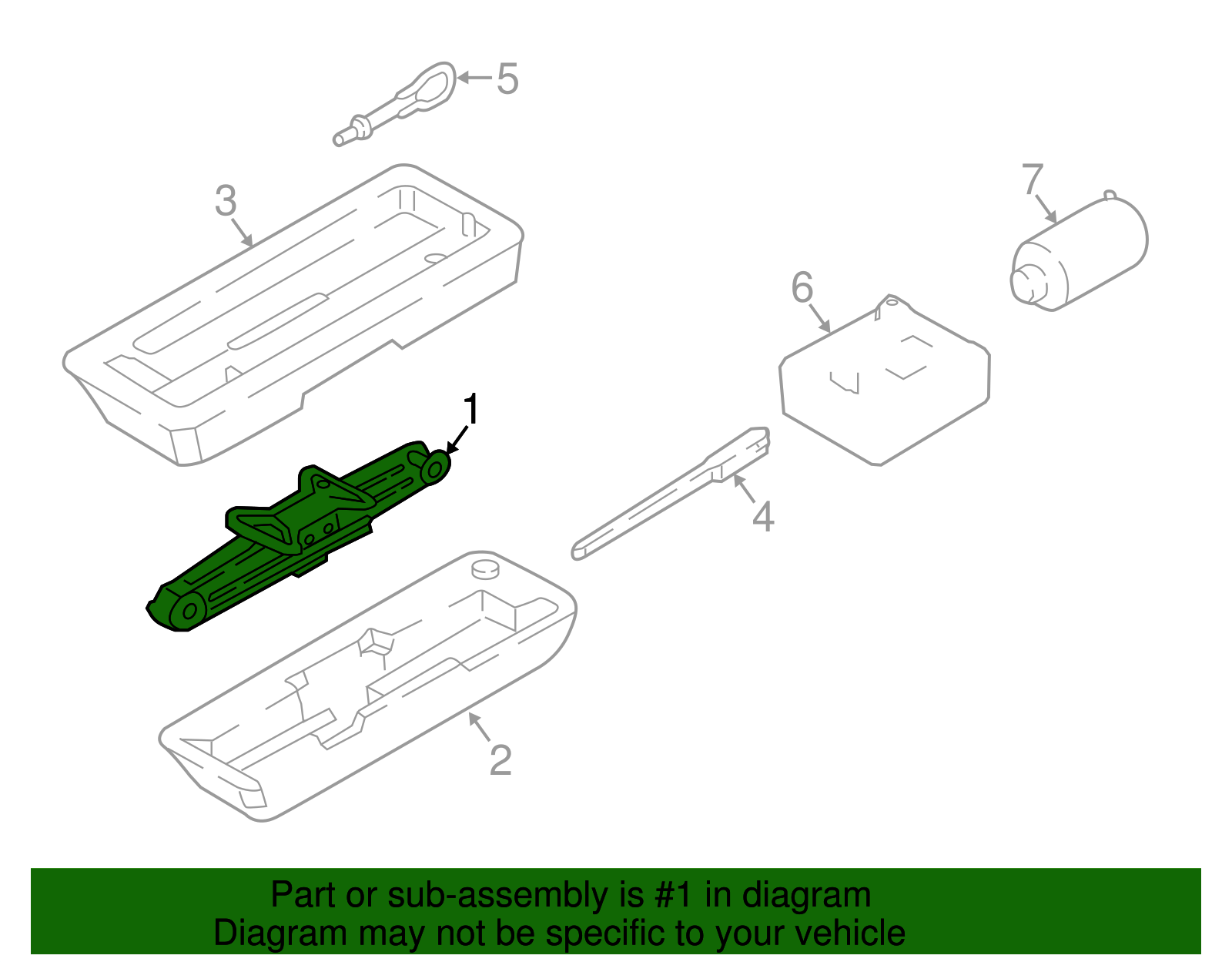2018-2022 Ford EcoSport Jack AN1Z-17080-F | Retail Performance Auto Parts