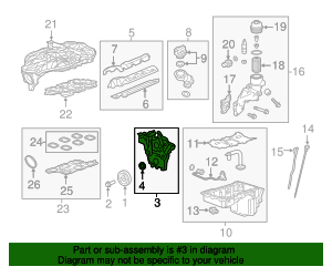 12693557 GM Engine Front Cover with Water Pump | GM Parts Store
