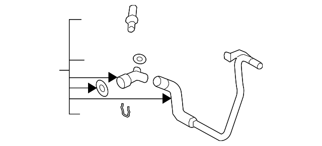 2007-2010 Volkswagen Touareg Lower Hose 7L0-121-070-B | OEM Parts Online