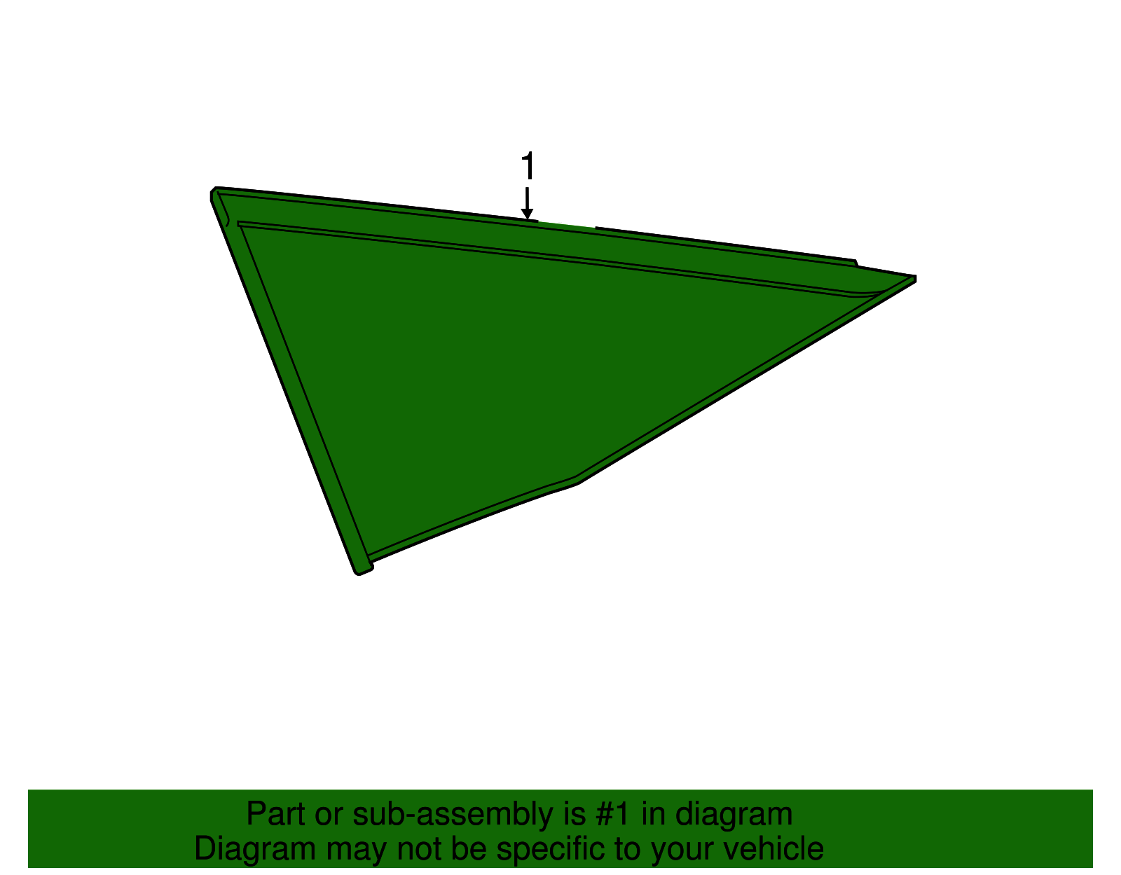 2015-2024 Nissan Murano Quarter Glass 83300-5AA0A | Team Nissan Inc.