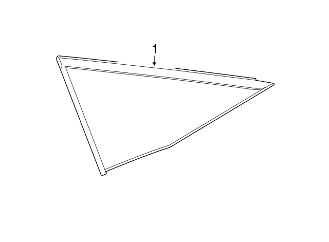 2015-2024 Nissan Murano Quarter Glass 83300-5AA0A | Team Nissan Inc.