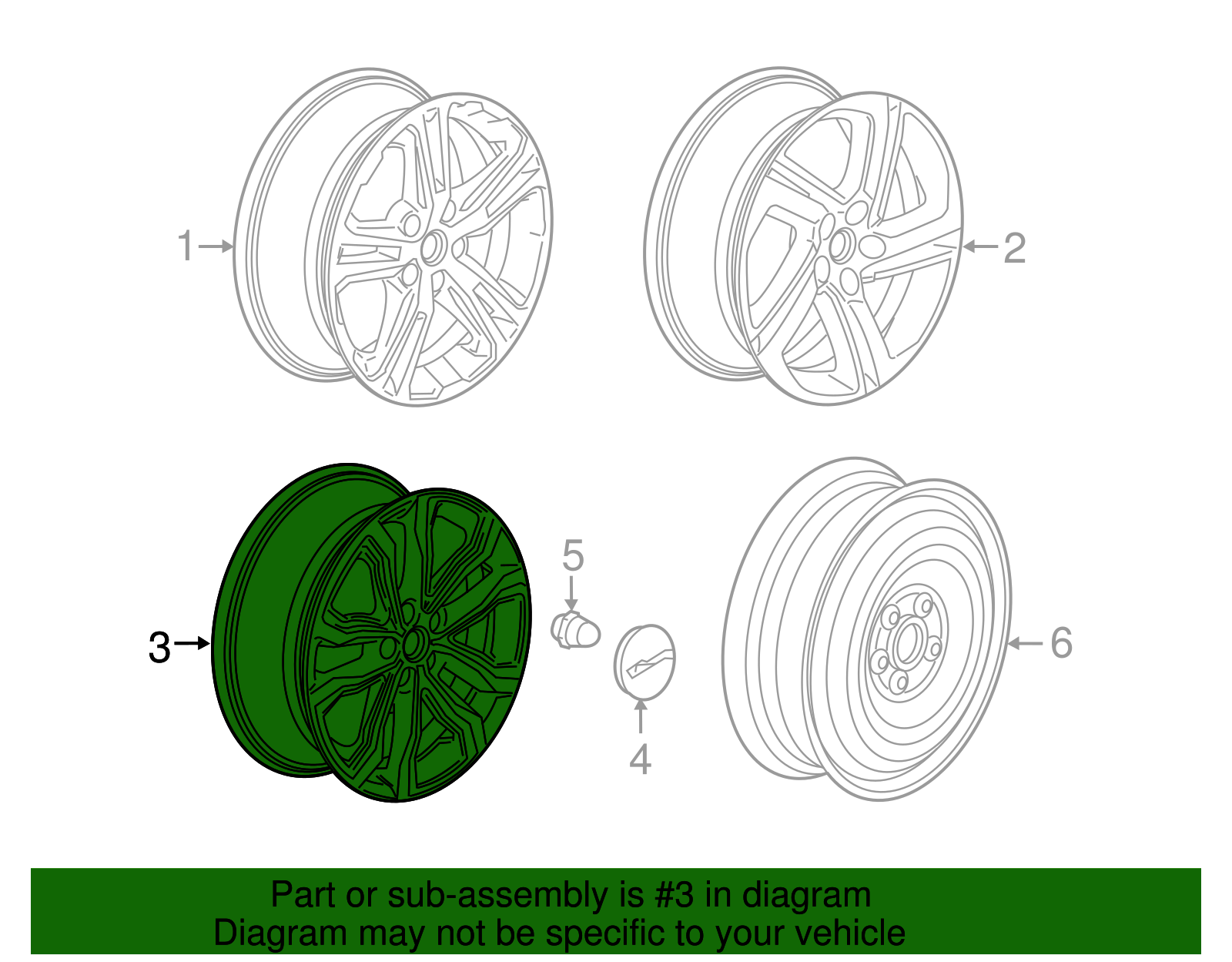 2022-2024 GMC Terrain F Wheel 84348868 GM | GMPartsDirect.com