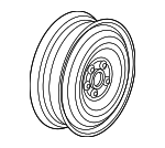 2016-2025 GM 16x4-Inch Steel Wheel 22969708 GM | GMPartsDirect.com