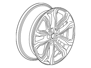 2018-2019 GM Wheel, Alloy 84450625 GM | GMPartsDirect.com