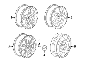 2018-2023 GMC Terrain Wheel 84974938 GM | GMPartsDirect.com
