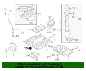 2013-2017 Audi S5 Engine Oil Pump Relief Valve 06E-103-175-A | Audi USA ...
